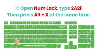 3 ways to type multiplication sign on windows and 2 ways on mac | PPTX