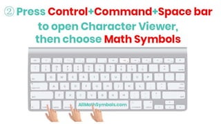 3 ways to type multiplication sign on windows and 2 ways on mac | PPTX
