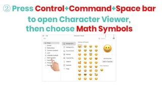 3 ways to type multiplication sign on windows and 2 ways on mac | PPT