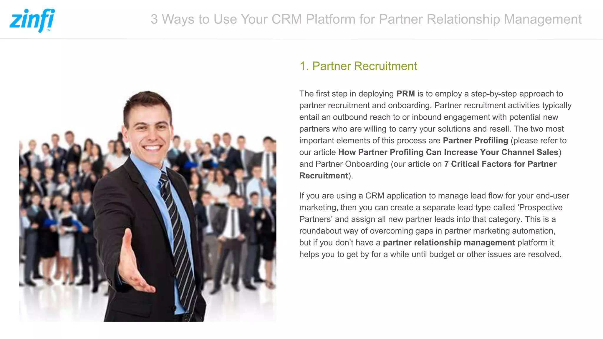 Using CRM Platform for Partner Relationship Management | PPT