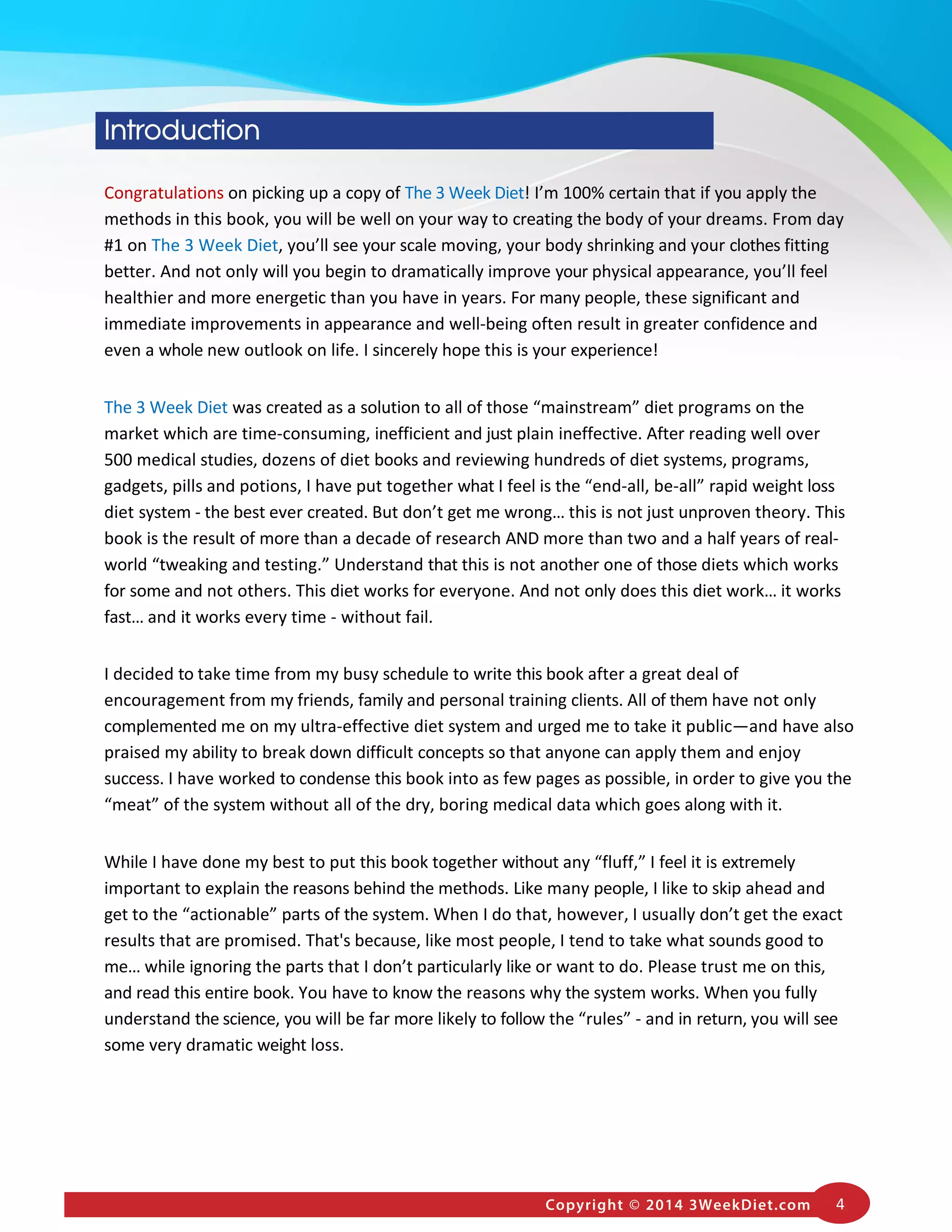 3 week weight loss meal plan | PDF