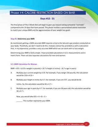 3 week weight loss meal plan | PDF