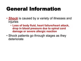 3 wfa shock and heart attack | PPTX | First Aid | Injuries