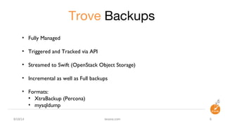 What is OpenStack Trove? Trove Day 2014 | PPT