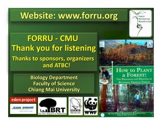 CHIANG MAI COURSE - Why FORRU's are necessary / Steve Elliott | PDF