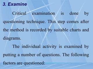 (WORKSTUDY AND ERGONOMICS) Lecture 3 | PPT