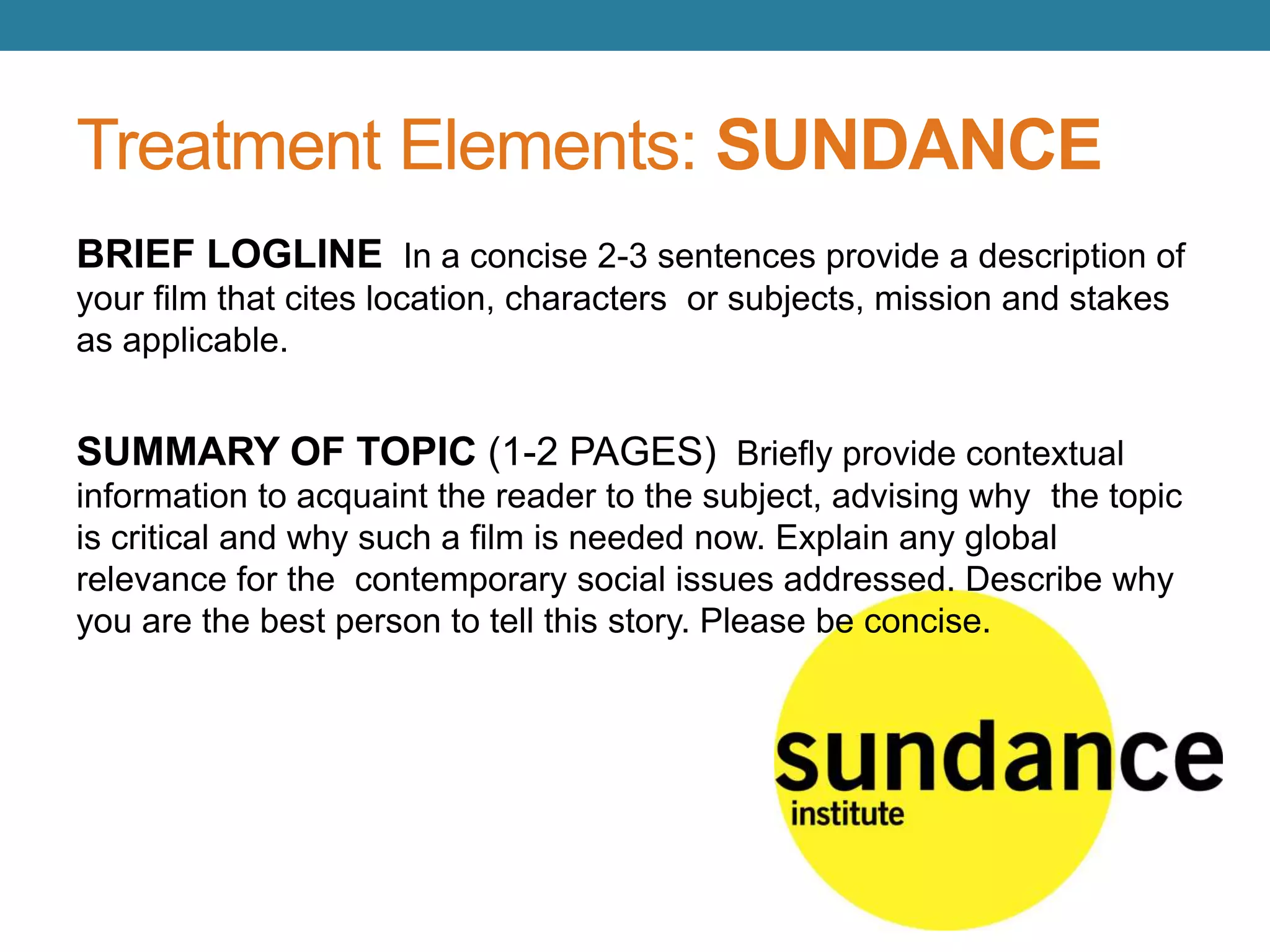 Writing a Documentary Treatment | PPTX