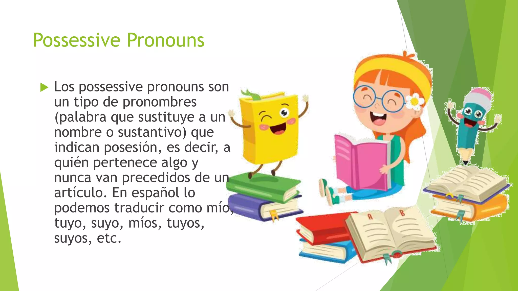 3x3 possessive pronouns | PPTX