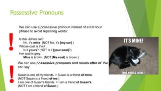 3x3 possessive pronouns | PPT
