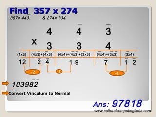 Vedic Mathematics- 3x3 multiplication | PPT