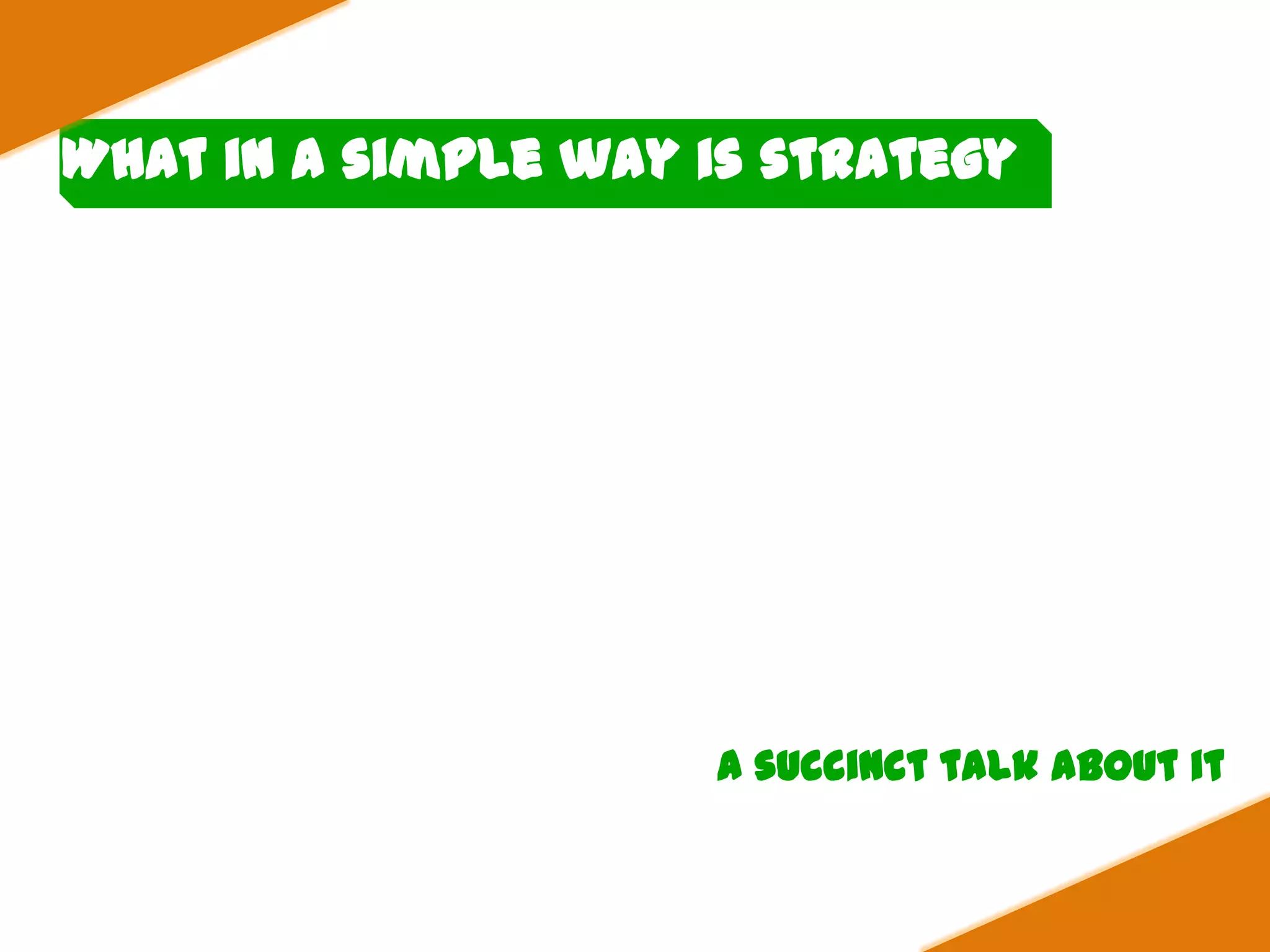 What is strategy? 3x3 Strategy Overview | PPSX | Business | Business ...