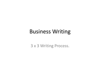 3 x3 writing process | PPTX