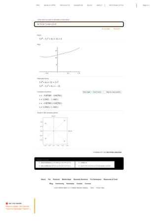 3x^4 2x^3+4x+12=0 - wolfram alpha | PDF