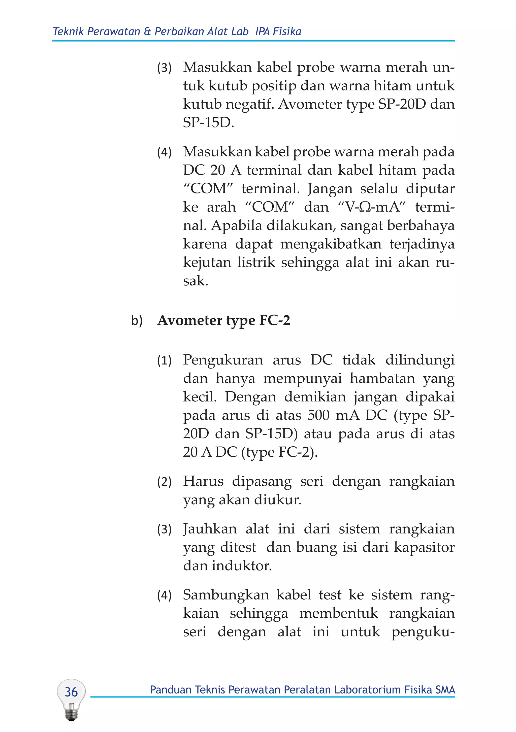 Buku perawatan alat_lab_fisika | PDF