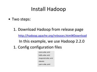 Install hadoop in a cluster | PPT