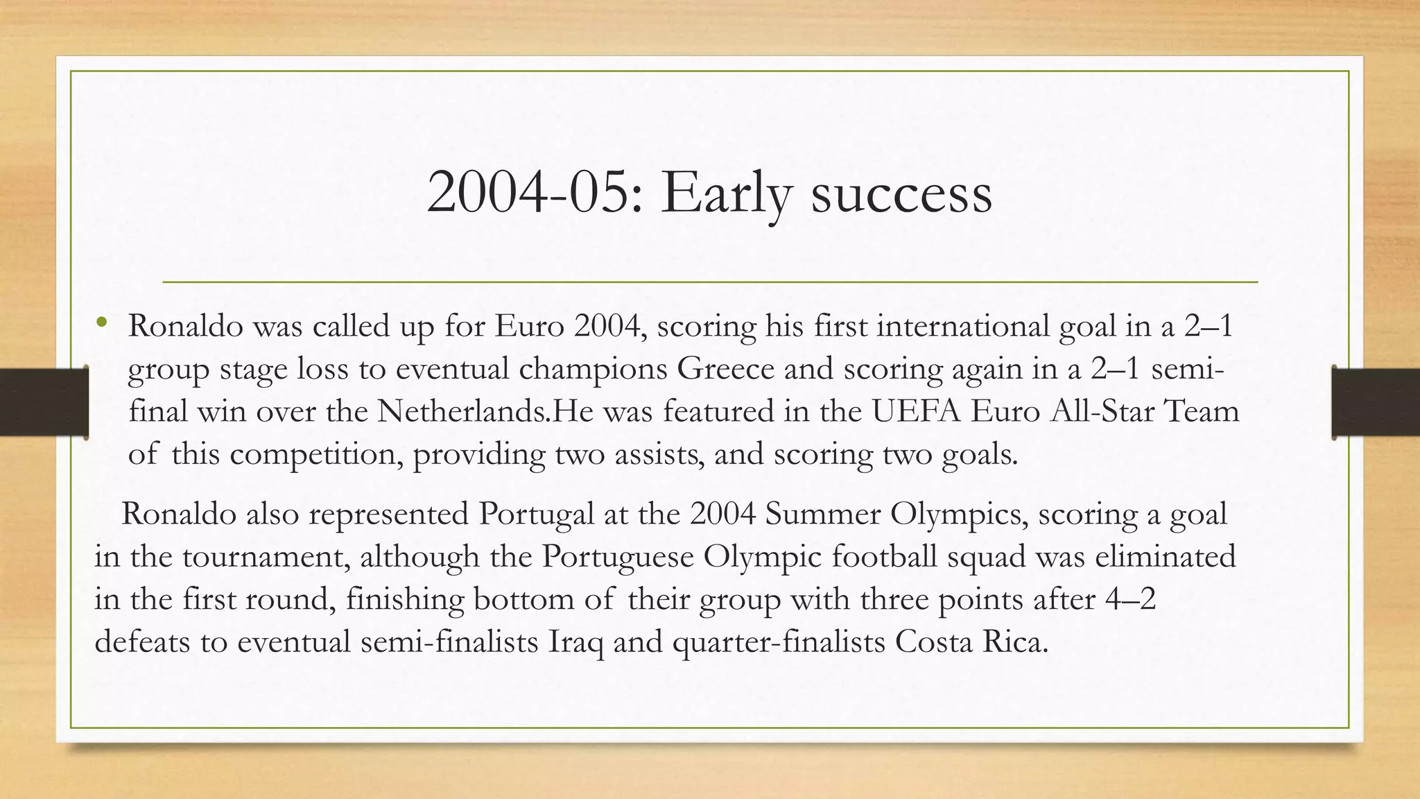 Famous Personality - Cristiano Ronaldo | PPTX