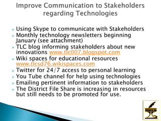 3 year technology plan | PPTX | IT and Internet Support | Internet