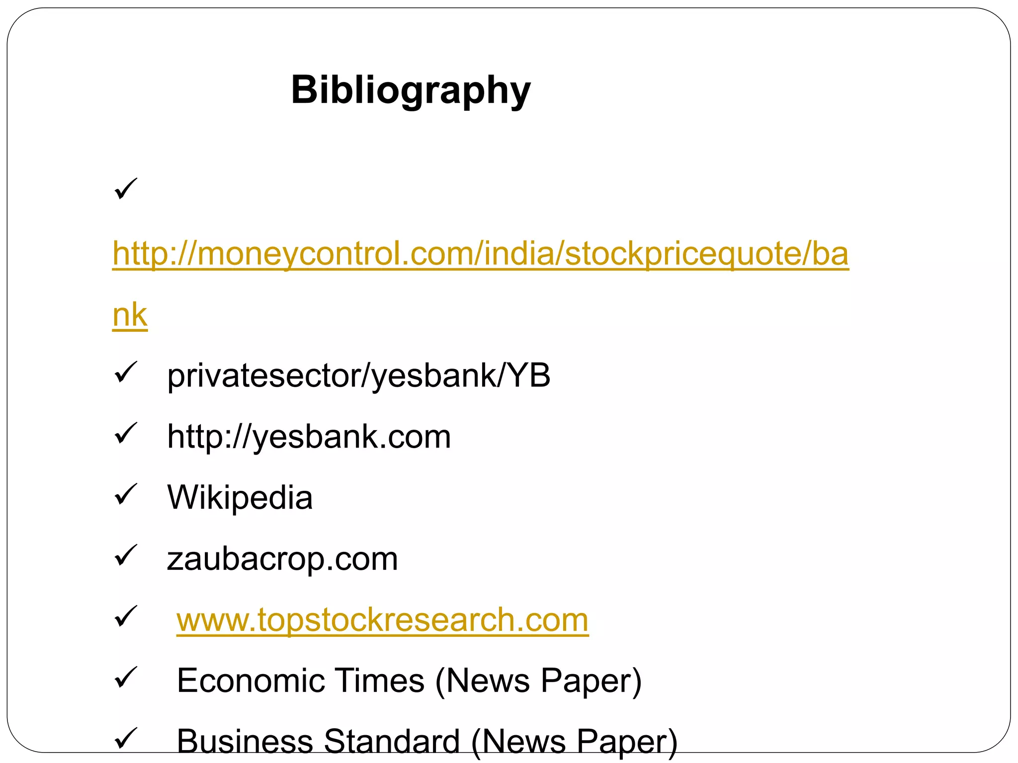 Yes bank presentation | PPTX