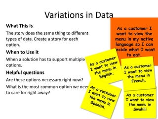 21 Story Splitting Patterns | PPTX