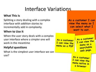 21 Story Splitting Patterns | PPTX