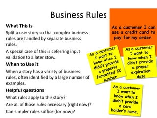 21 Story Splitting Patterns | PPTX