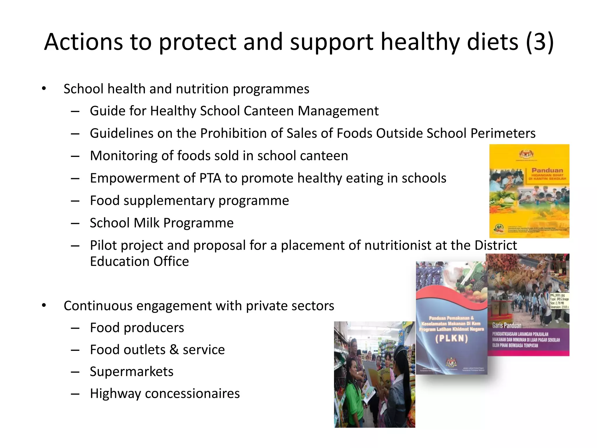 Meeting the challenge of a new era for achieving healthy diet and ...