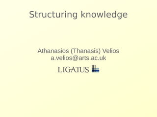 Structuring Knowledge | PPT