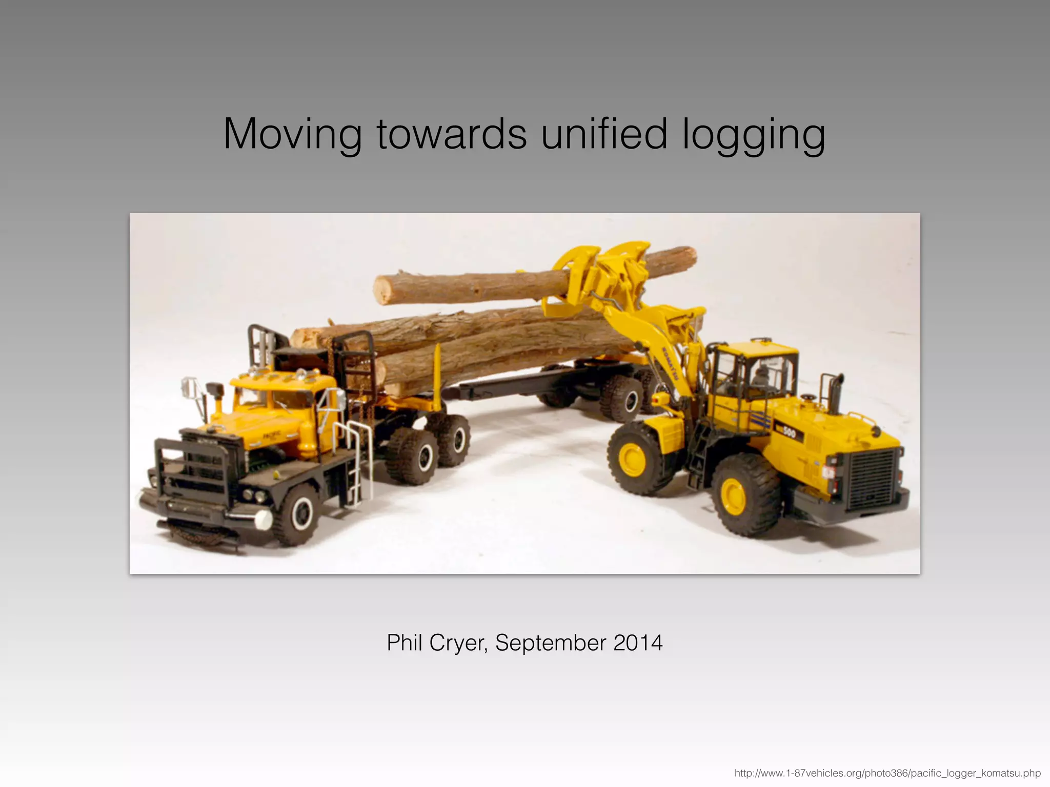 Moving towards unified logging | PPT