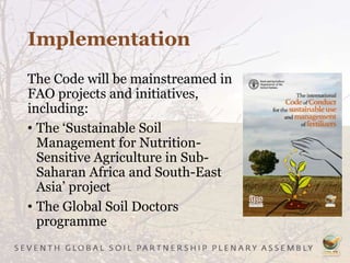 International Code of Conduct for the Sustainable Use and Management of ...