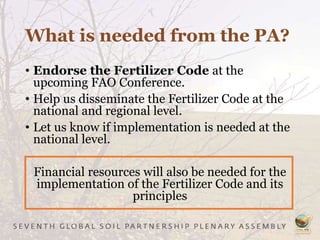 International Code of Conduct for the Sustainable Use and Management of ...