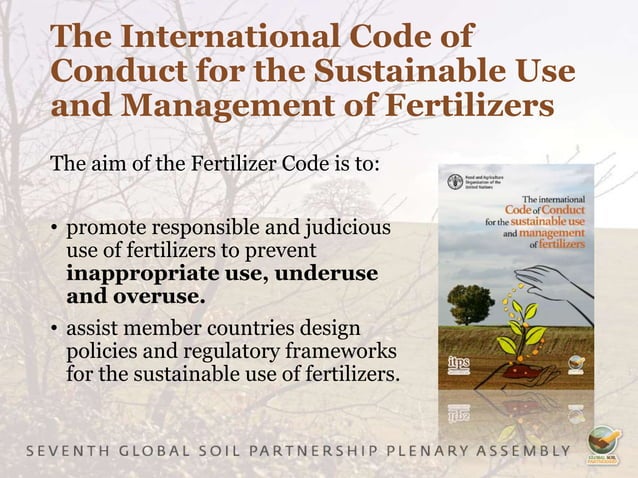 International Code of Conduct for the Sustainable Use and Management of ...