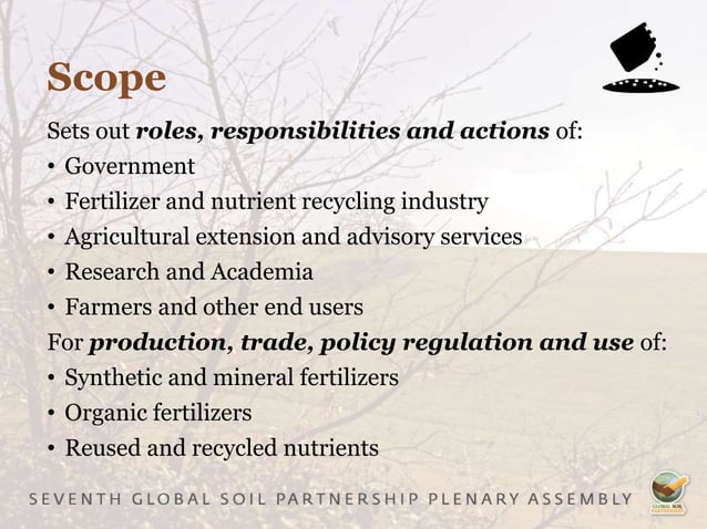 International Code of Conduct for the Sustainable Use and Management of ...