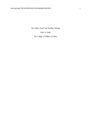 Author says i say | DOCX