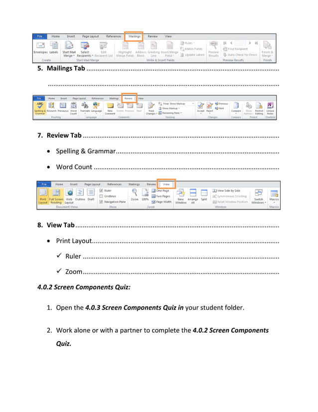 4 0-1 introduction-to_microsoft_word_student_manual[1] | PDF