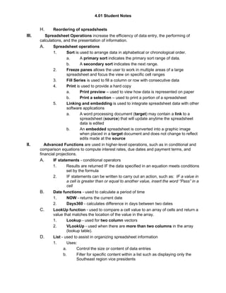 4.01 Student Notes | PDF