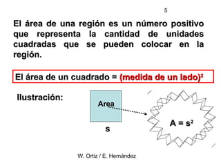 Presentación de area | PPT