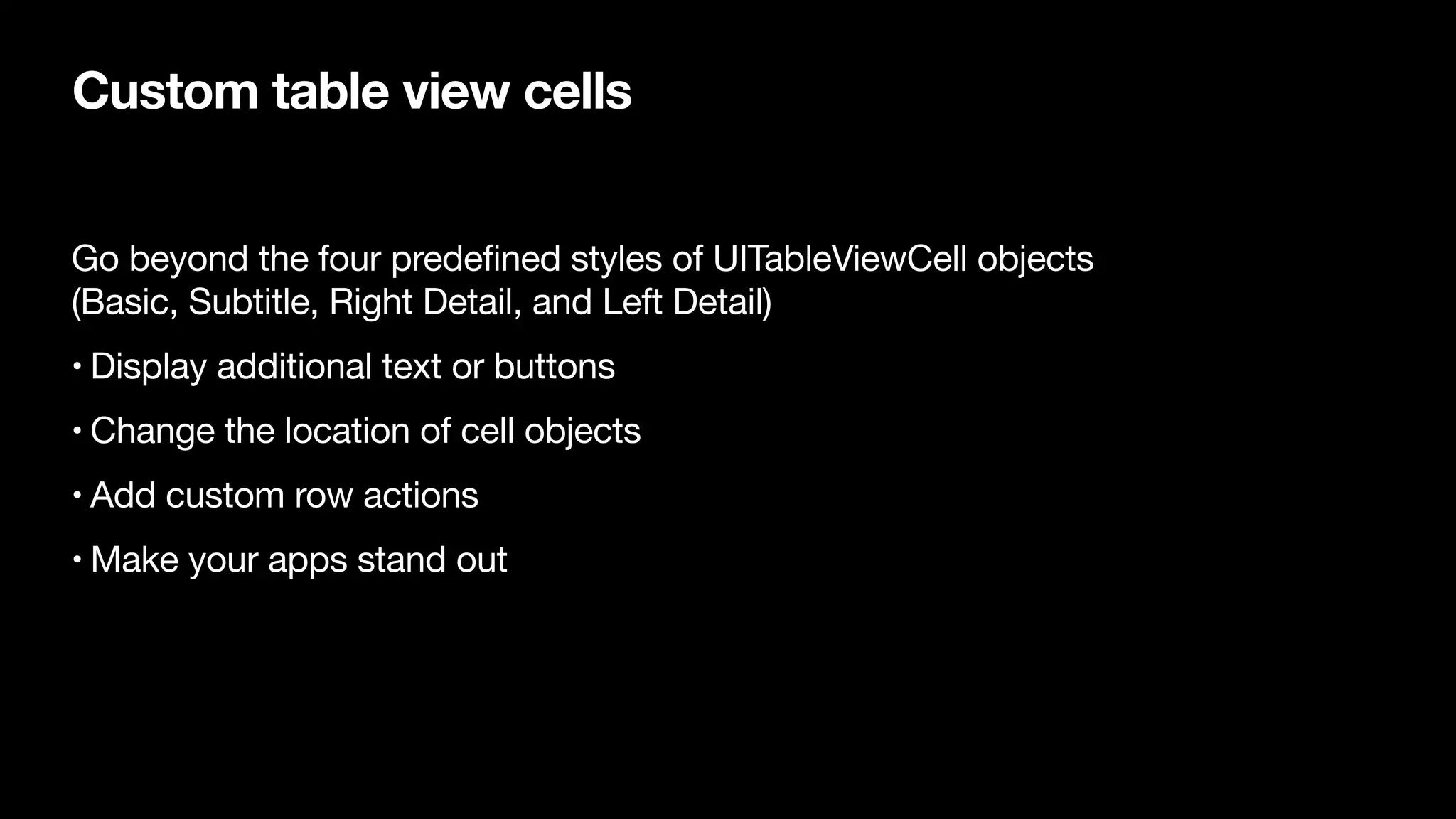 Intermediate table views | PDF