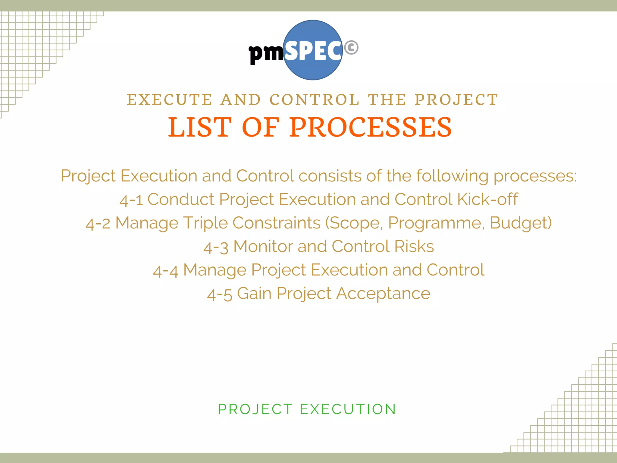 4-0 PROJECT EXECUTION AND CONTROL | PDF