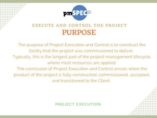 4-0 PROJECT EXECUTION AND CONTROL | PDF