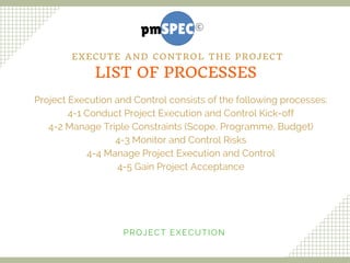 4-0 PROJECT EXECUTION AND CONTROL | PDF
