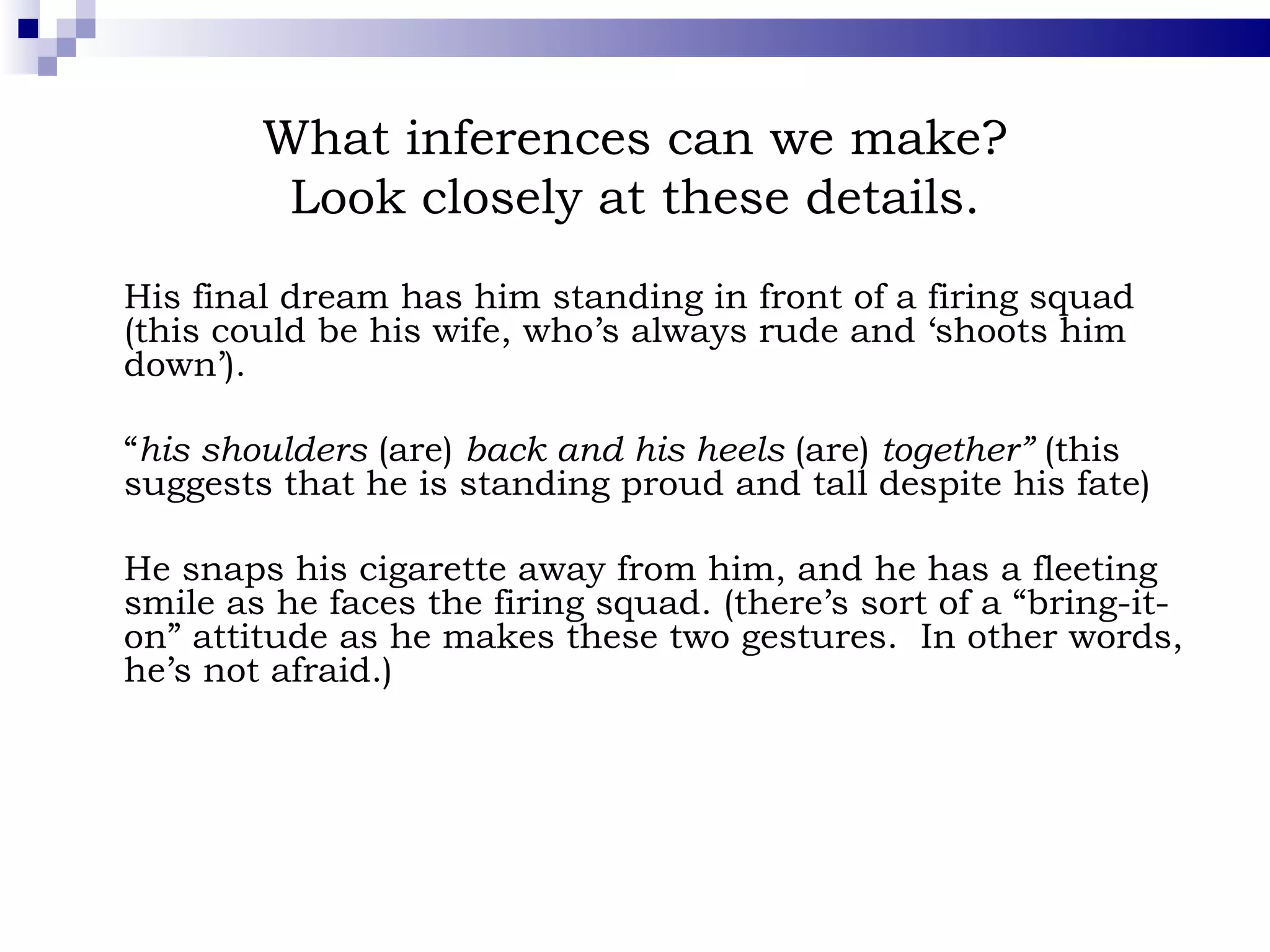 4.1.1 making inferences presentation | PPT