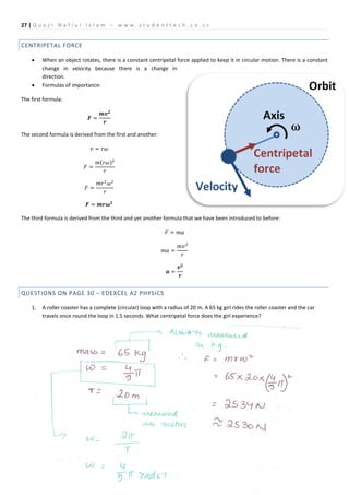 4.1 further mechanics | PDF
