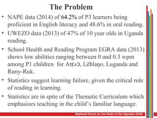 Technical Presentation: Literacy in Uganda | PPT