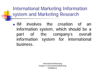International Marketing Intellegence | PDF