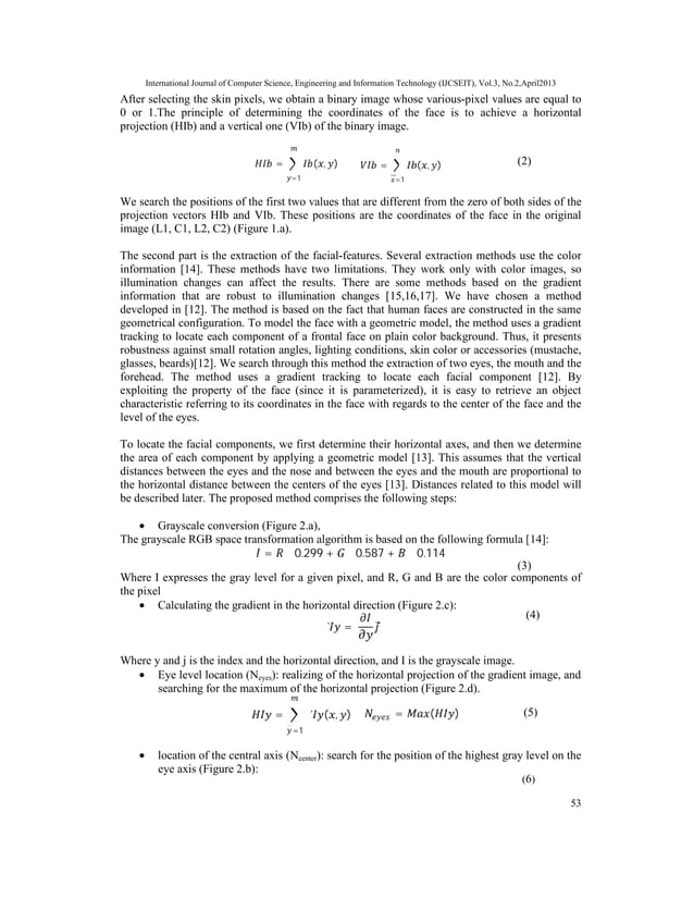 Fpga Architecture For Facial Features And Components Extraction Pdf