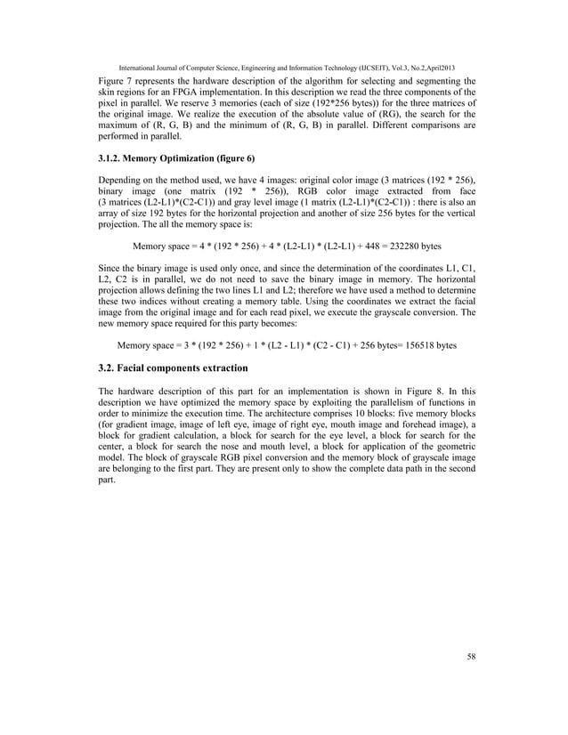 Fpga Architecture For Facial Features And Components Extraction Pdf