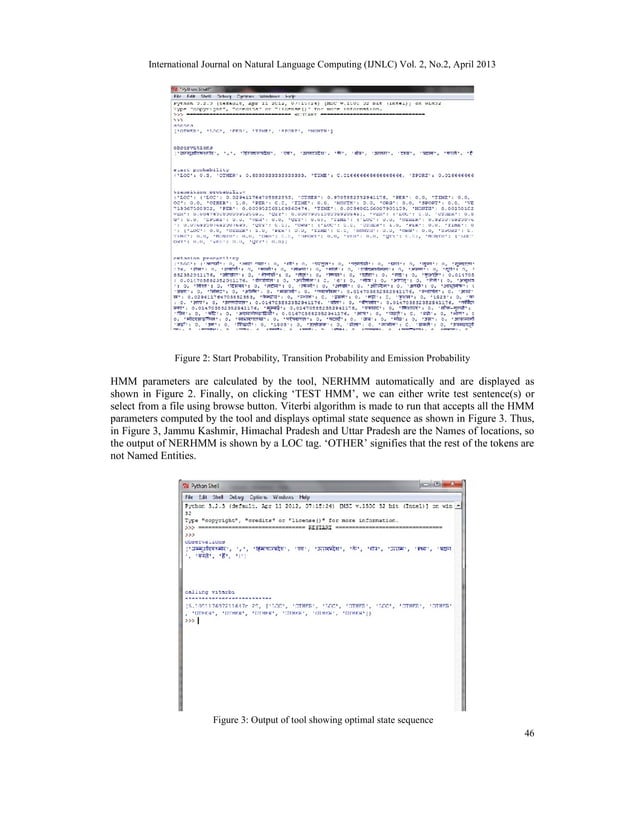 Nerhmm A Tool For Named Entity Recognition Based On Hidden Markov Model Pdf