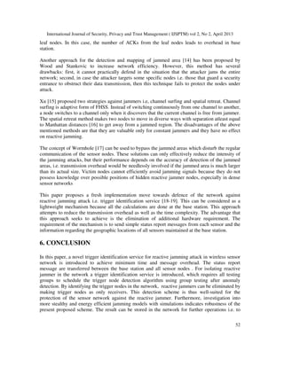 A Security Mechanism Against Reactive Jammer Attack In Wireless Sensor Networks Using Trigger ...