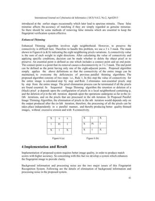 Enhanced Thinning Based Finger Print Recognition | PDF