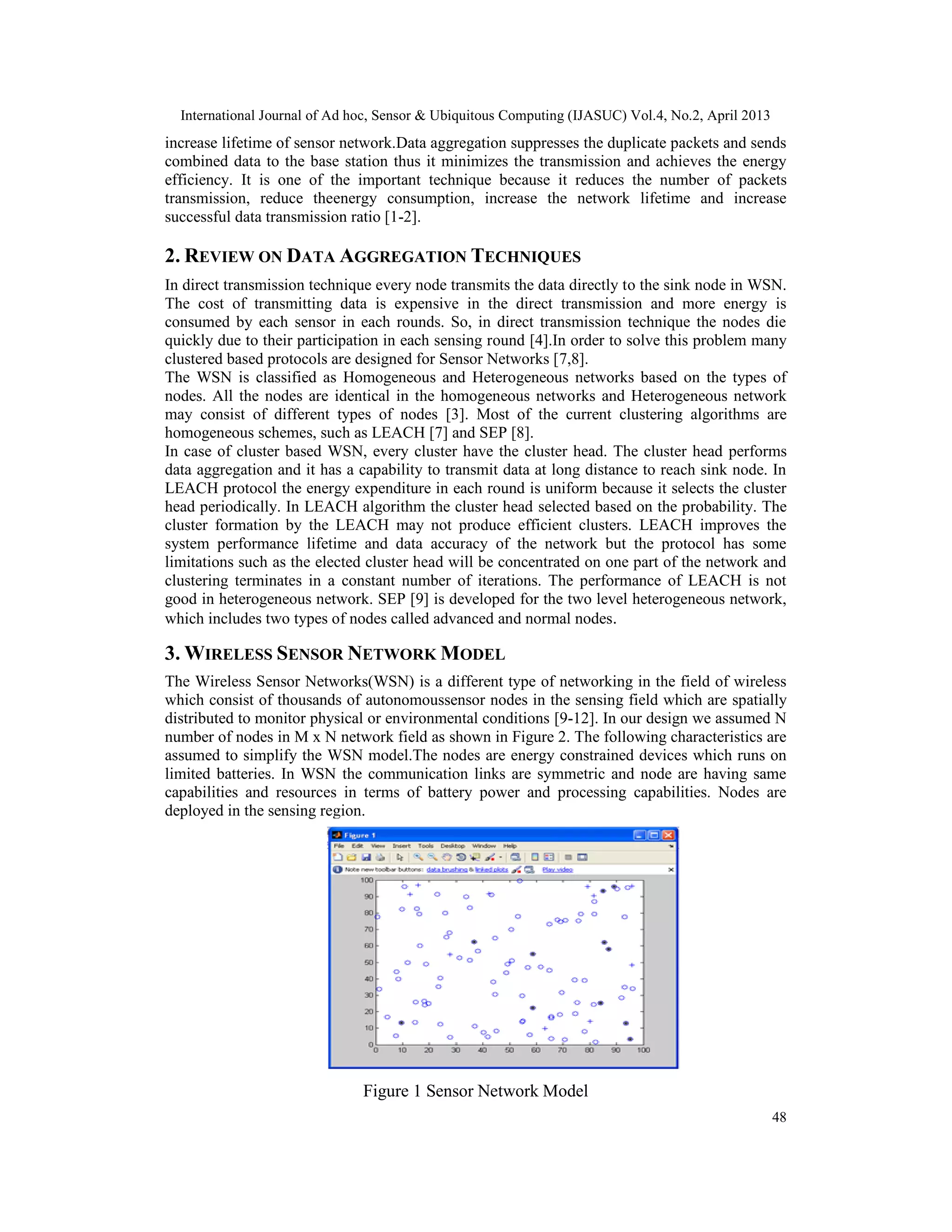 ENERGY EFFICIENT AGGREGATION WITH DIVERGENT SINK PLACEMENT FOR WIRELESS SENSOR NETWORKS | PDF